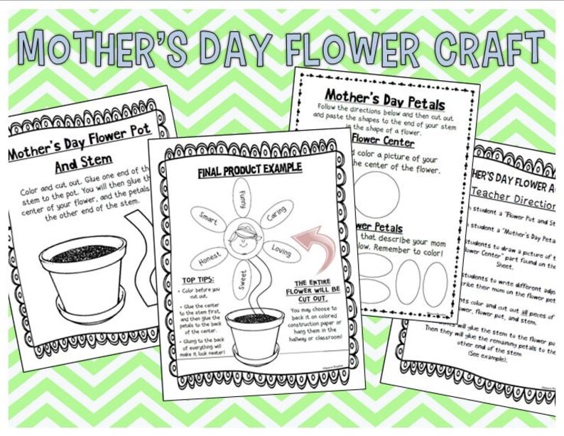 Mother's Day Literacy, Activities, Craft - Etsy
