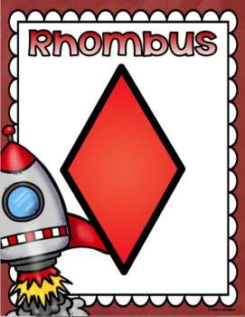 2D Shapes Poster Signs Outer Space Theme INSTANT DOWNLOAD - Etsy