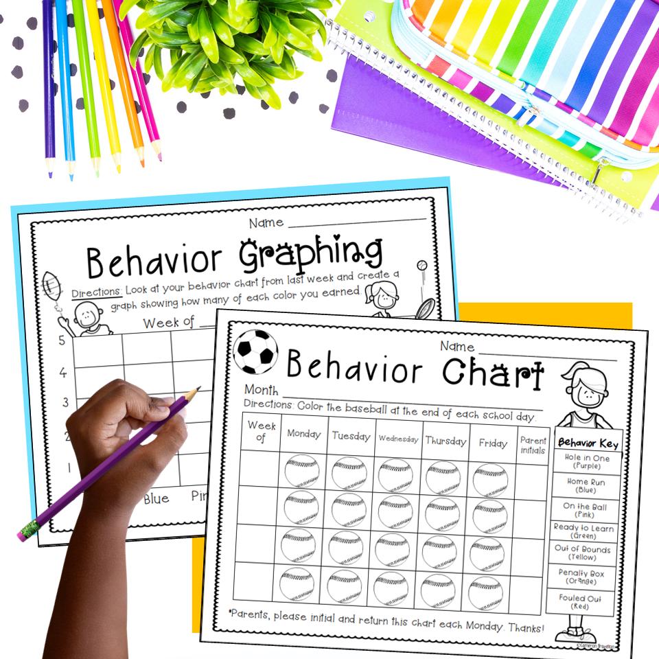 Behavior Clip Chart Sports Theme for Classroom Management INSTANT ...