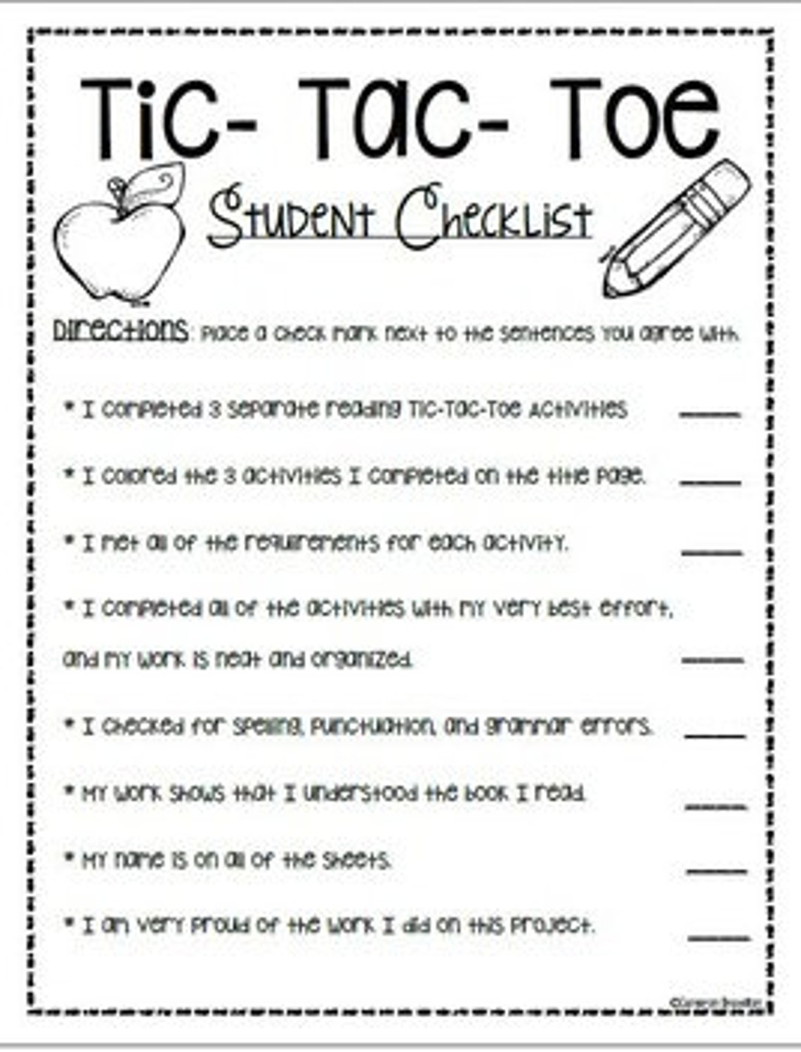 Reading Response Fiction Tic Tac Toe Menu Choice Board - Etsy Canada