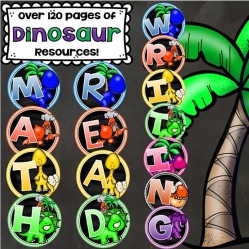 Dinosaur Theme Class Decor Bundle (behavior Chart, Name Plates, Labels ...