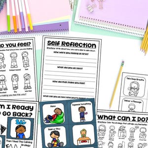 Calm Down Corner Visual Cards | Coping Strategies & Self-reflection ...