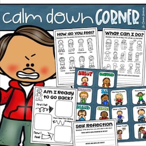 Calm Down Corner Visual Cards | Coping Strategies & Self-reflection ...