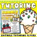 Editable Summer and After School Tutoring Flyer Template for Teachers ...