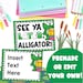 End of the Year Bulletin Board Door Decorations Alligator Theme INSTANT ...