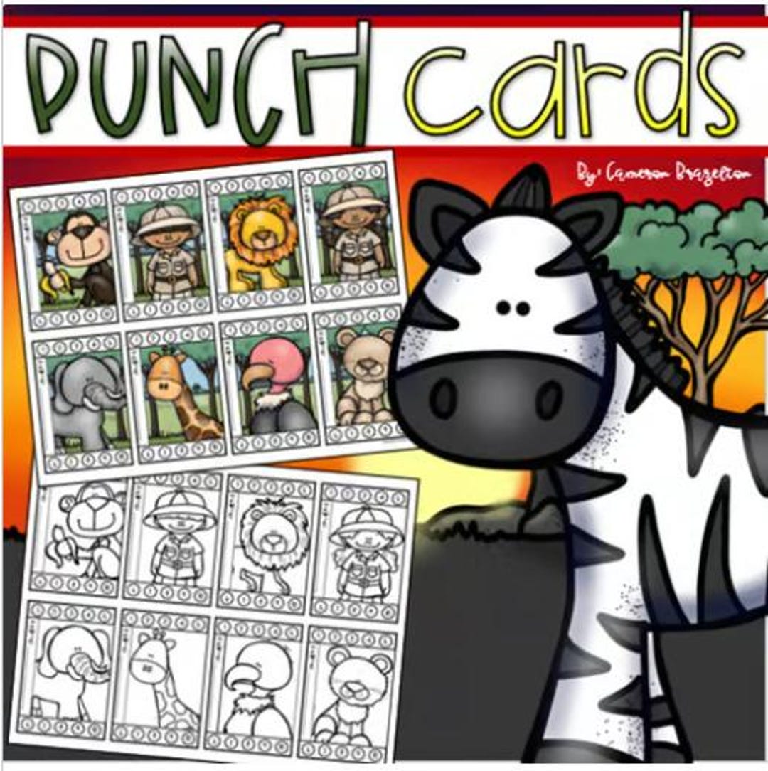 Behavior Incentive Punch Cards Classroom Management Rewards Jungle ...