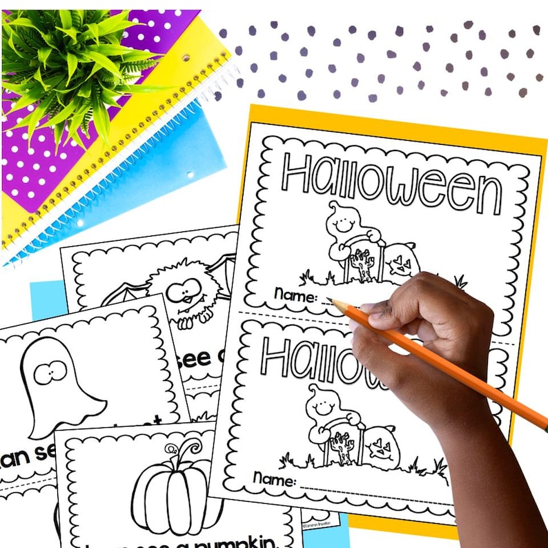 Halloween Emergent Reader Book: Sight Words for Guided Reading (instant ...