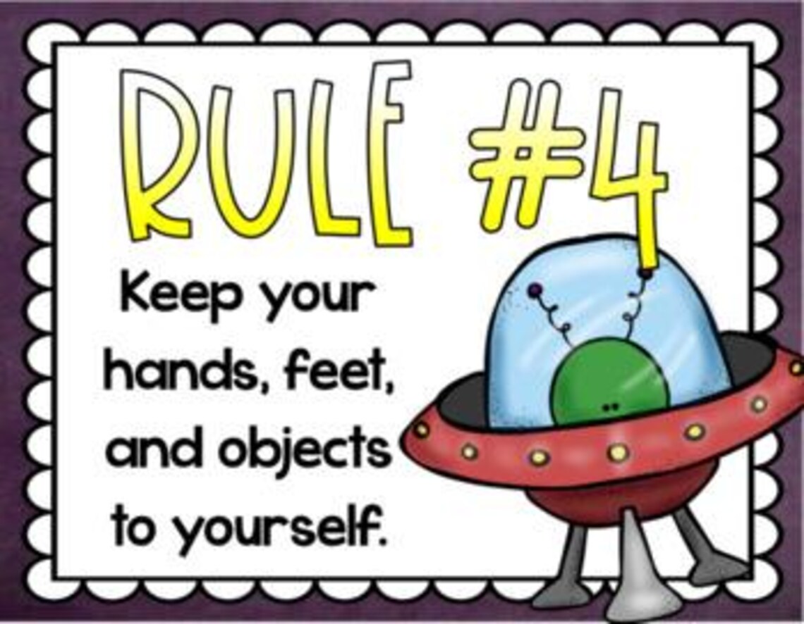 Classroom Rules Posters EDITABLE Back to School Outer Space Theme ...