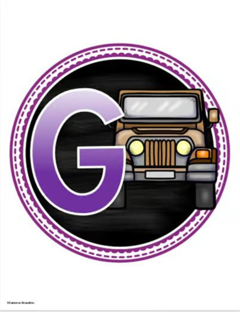 Word Wall Headers Alphabet Banner Posters Signs Jungle Safari Theme ...