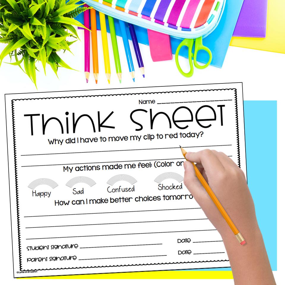 Behavior Clip Chart Boho Modern Rainbow Theme for Classroom Management ...