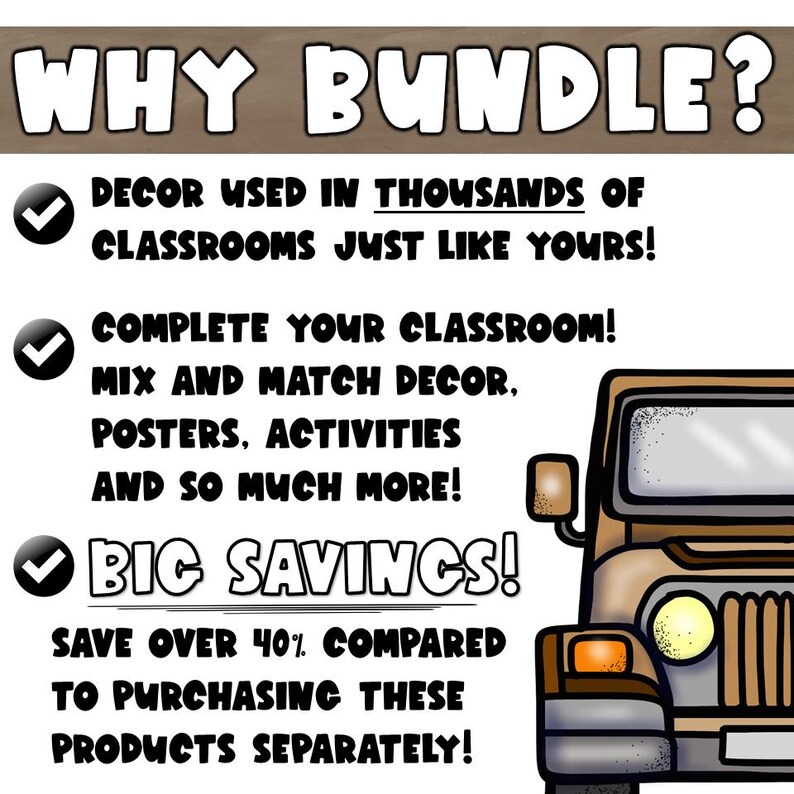 Jungle Safari Theme Classroom Decor Bundle (behavior Chart, Name Plates ...