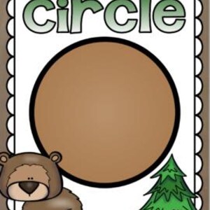 2D Shapes Poster Signs Woodland Animals Forest Theme INSTANT DOWNLOAD ...