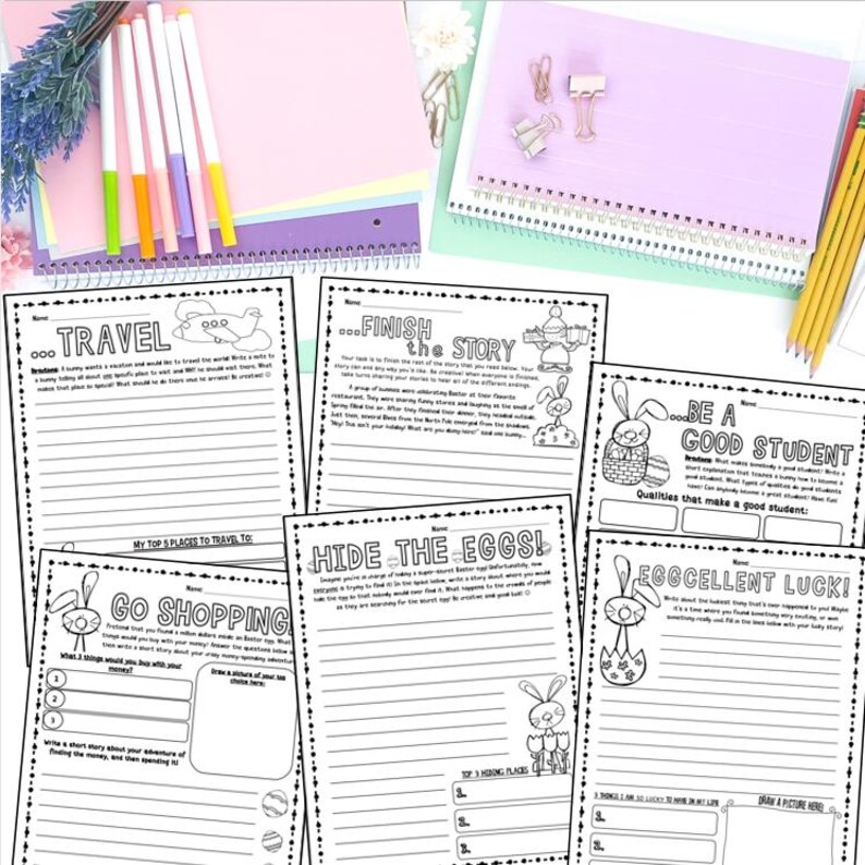 Easter Bunny Writing Activity | Spring Creative Writing Prompts - Etsy
