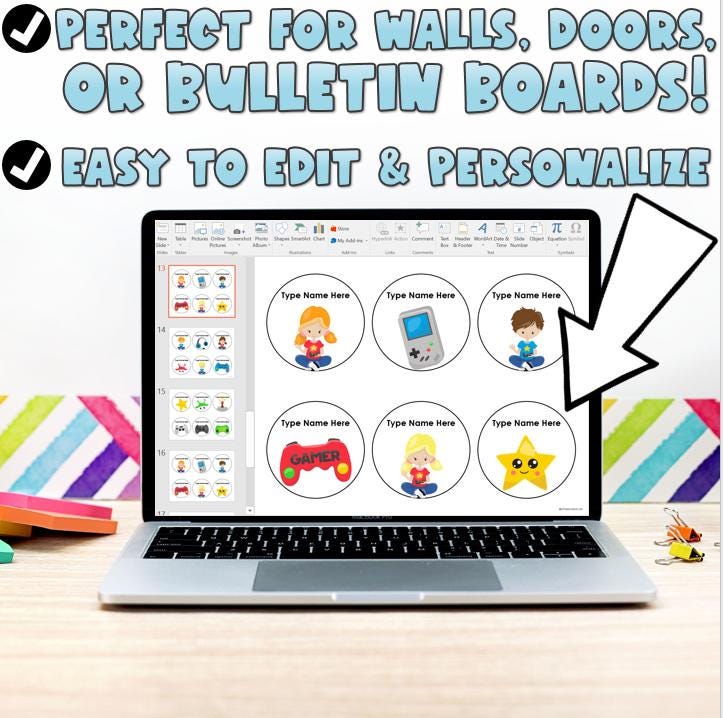 Back to School Door Decorations Bulletin Board Display Video Game Theme ...