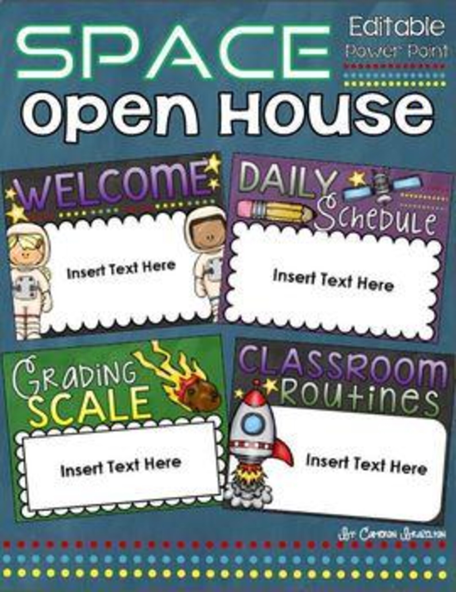 Back to School Open House Meet the Teacher Outer Space Powerpoint ...