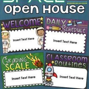 Back to School Open House Meet the Teacher Outer Space Powerpoint ...