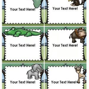 Jungle Safari Theme Classroom Labels Decorations Editable INSTANT ...