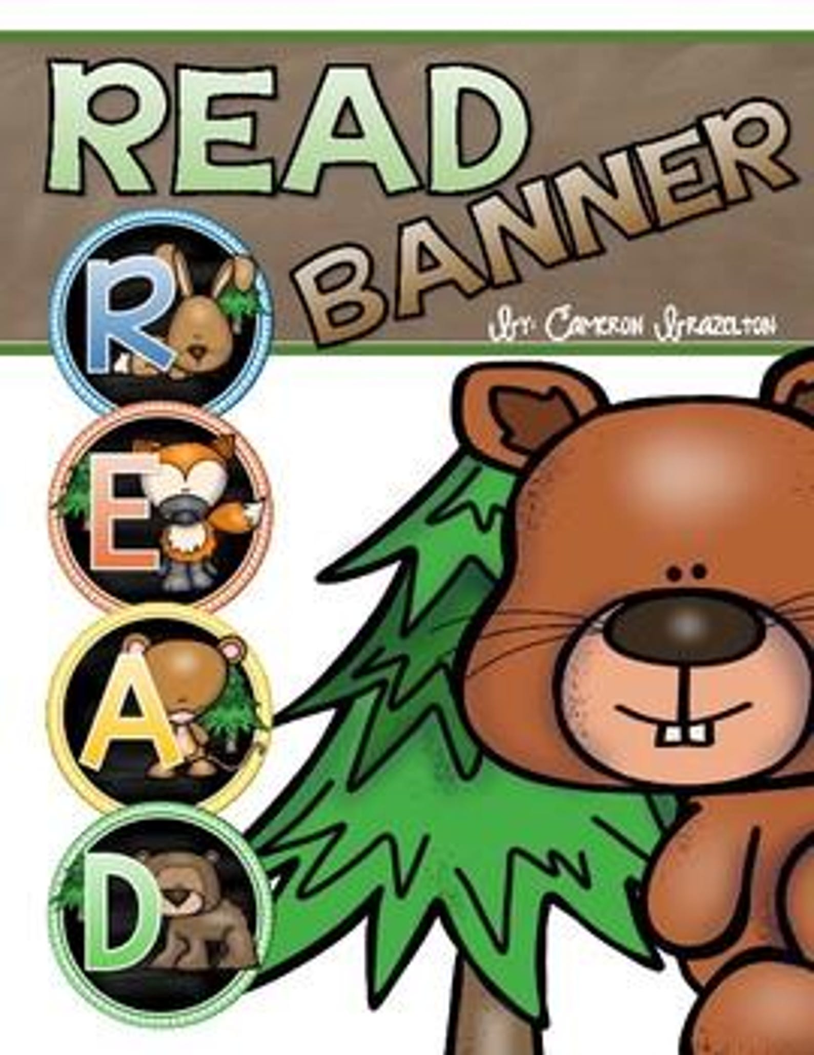 Reading Banner Classroom Decoration Bulletin Board Woodland Animals ...