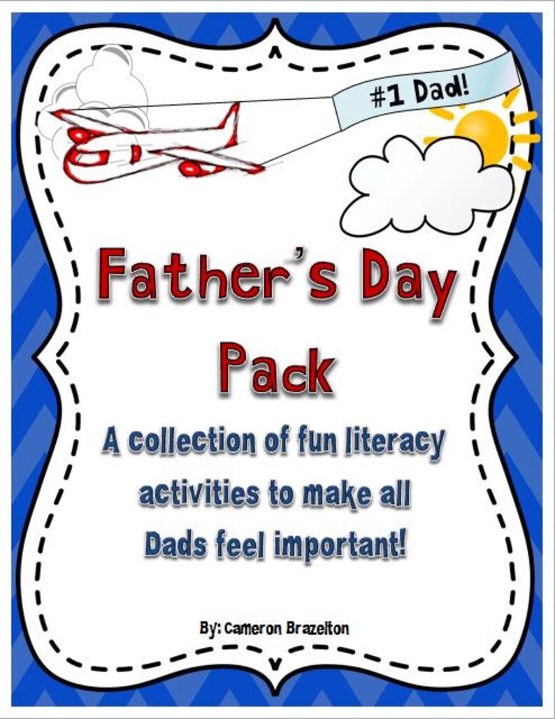 Father's Day Pack (literacy, Writing, Activities, Gift Ideas) - Etsy