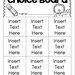 Word Work Spelling Sight Words Choice Board Activities Menu Tic Tac Toe ...