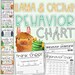Behavior Clip Chart Llama and Cactus Watercolor Theme for Classroom Management INSTANT DOWNLOAD ...