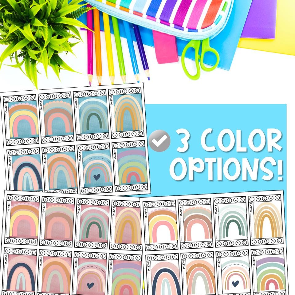Behavior Incentive Punch Cards Classroom Management Rewards Boho ...