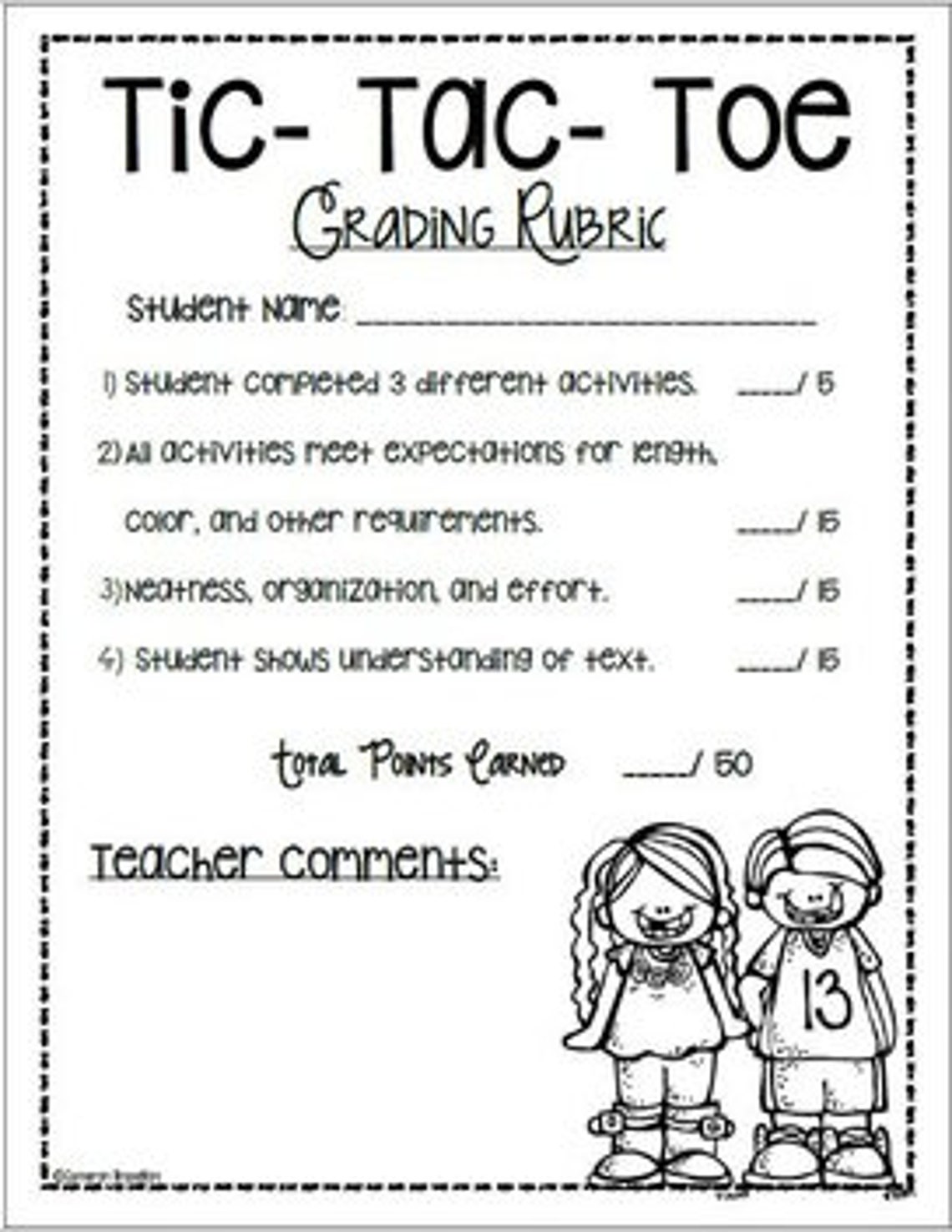 Reading Response Non Fiction Tic Tac Toe Menu Choice Board - Etsy