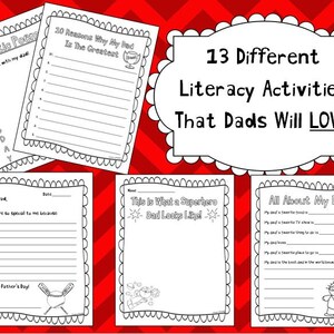 Father's Day Pack (literacy, Writing, Activities, Gift Ideas) - Etsy