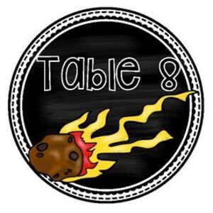 Table Numbers Signs Outer Space Theme INSTANT DOWNLOAD - Etsy