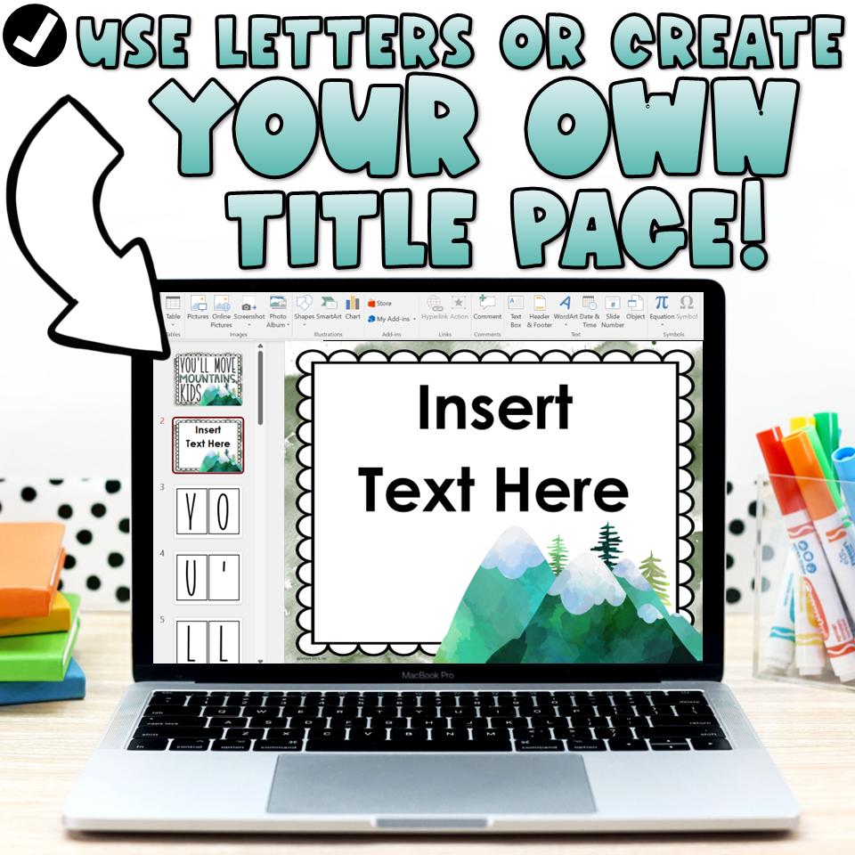 Back to School Door Decorations Bulletin Board Display Mountains Theme ...