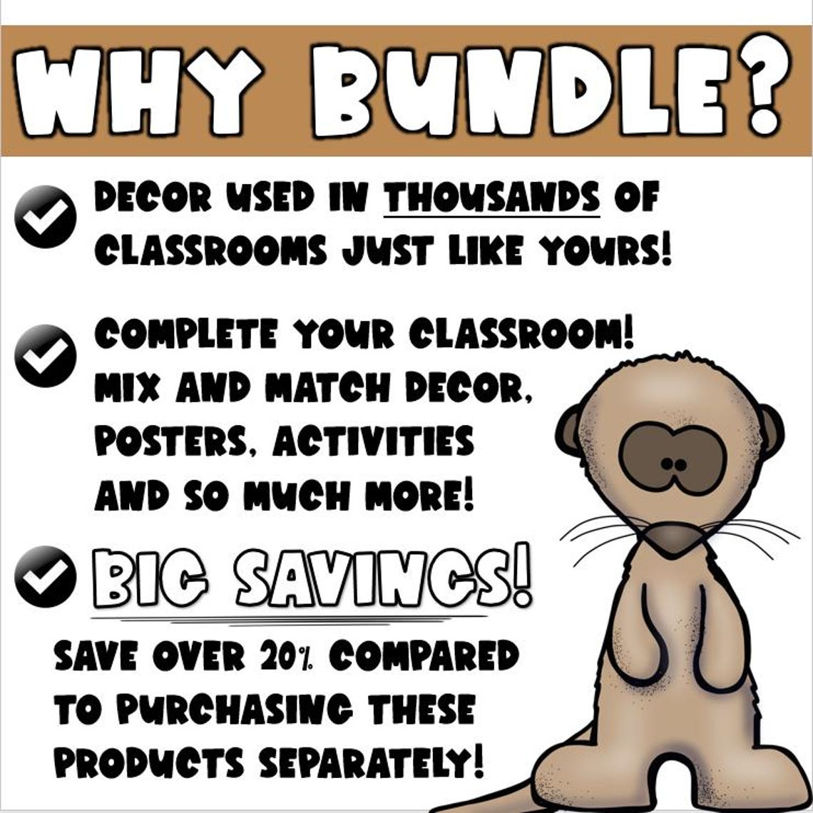 Jungle Safari Classroom Decorations and Management Mega Bundle - Etsy