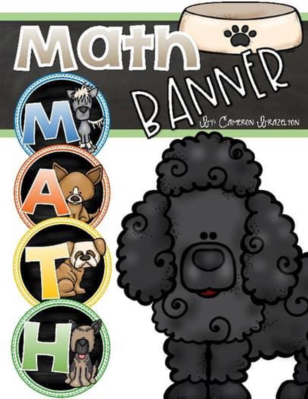 Math Banner Classroom Decoration Bulletin Board Dog Theme PRINTABLE ...
