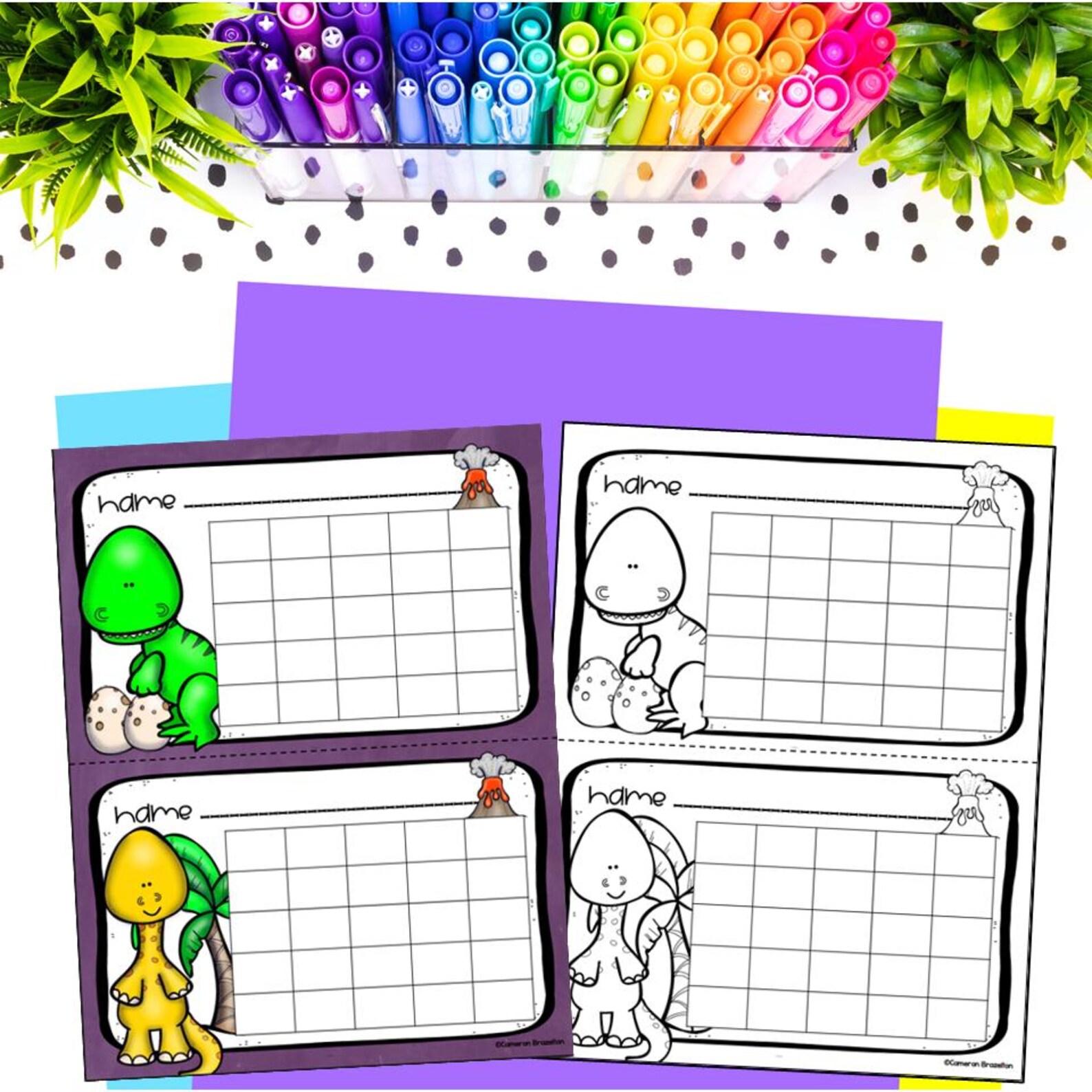 Positive Behavior Sticker Chart Reward Incentives Dinosaur Theme ...