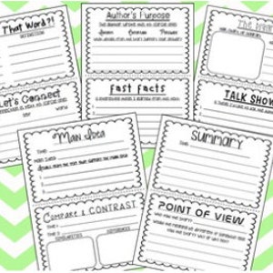 Reading Response Non Fiction Tic Tac Toe Menu Choice Board Instant ...