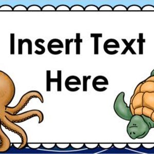 Welcome to Our Classroom Door Sign Display Ocean Under the Sea Theme ...