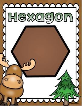 2D Shapes Poster Signs Woodland Animals Forest Theme INSTANT DOWNLOAD ...