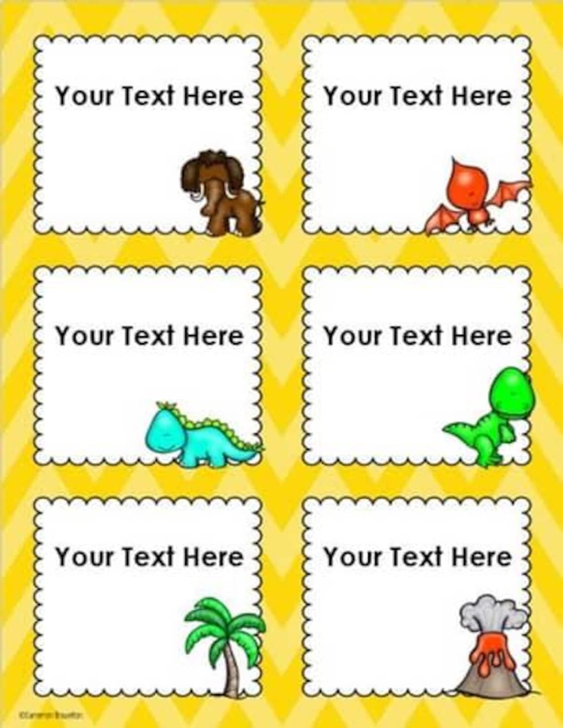 Dinosaur Theme Classroom Labels Decorations Editable INSTANT DOWNLOAD ...