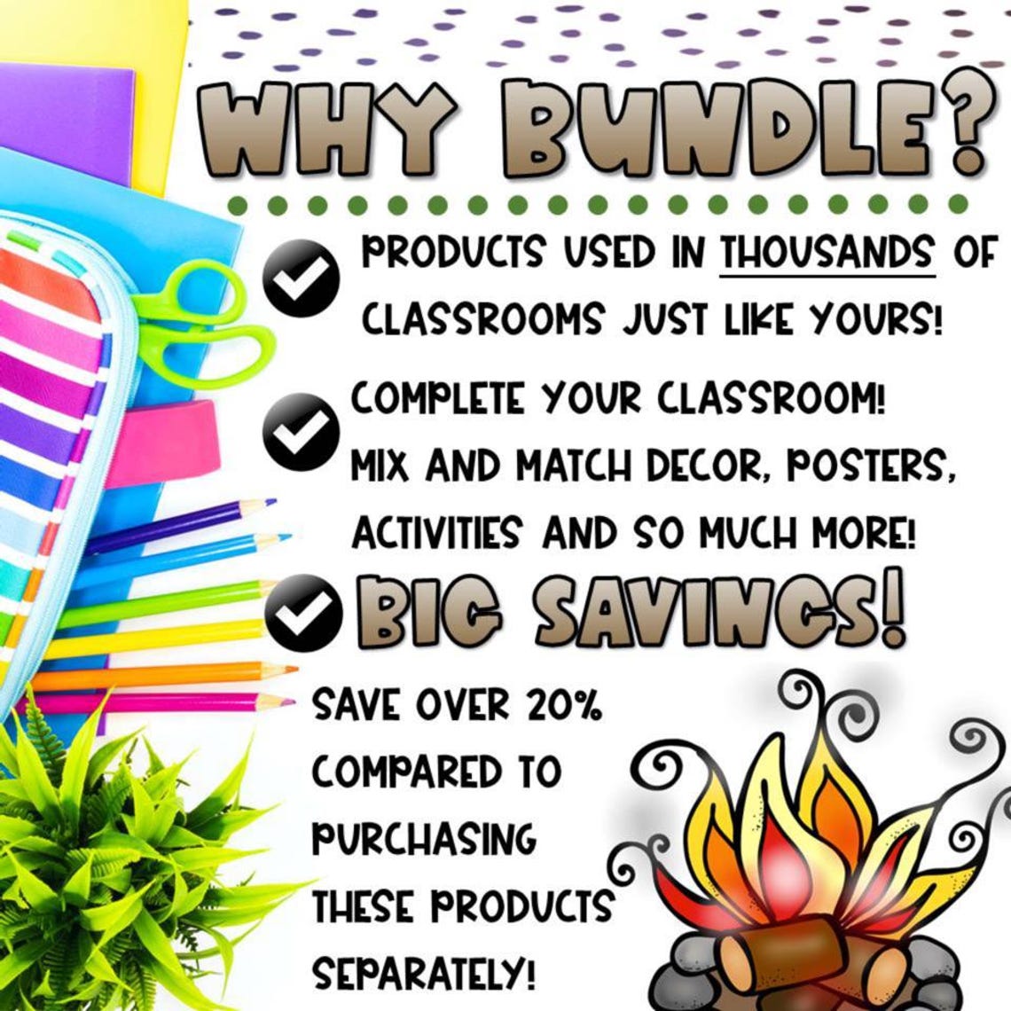 Camping Camp Out Classroom Decorations and Management Mega Bundle ...