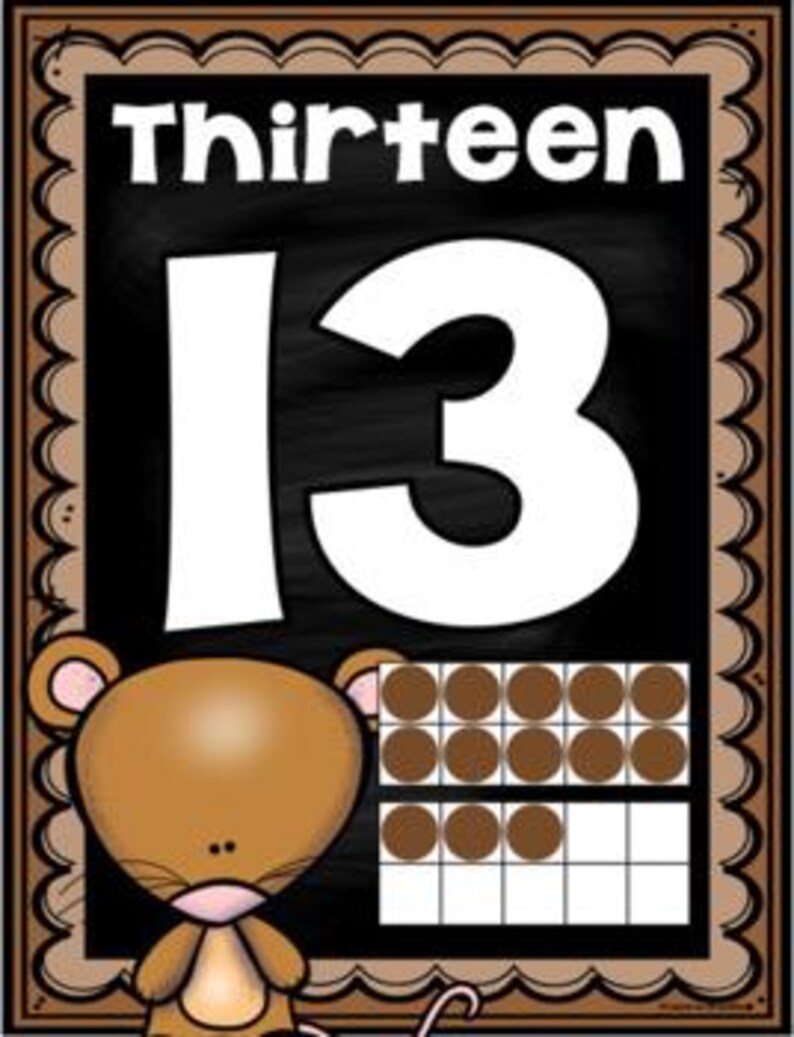 Number Posters Signs 0-20 Ten Frames Woodland Animals Forest Theme ...