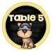 Table Numbers Signs Dog Theme INSTANT DOWNLOAD - Etsy