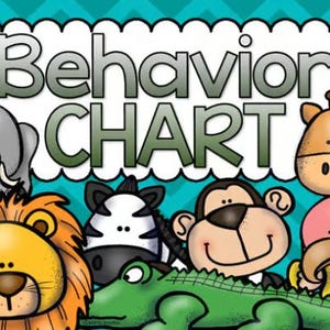 Behavior Clip Chart Jungle Safari Theme - Etsy