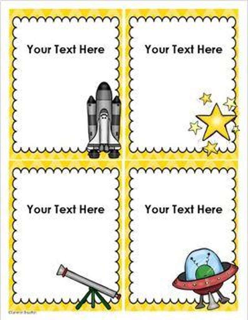 Outer Space Theme Classroom Labels Decorations Editable INSTANT ...