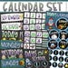 Calendar Set Classroom Decor Back to School Outer Space Theme INSTANT ...