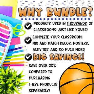 Sports Teamwork Theme Classroom Decorations and Management Mega Bundle ...