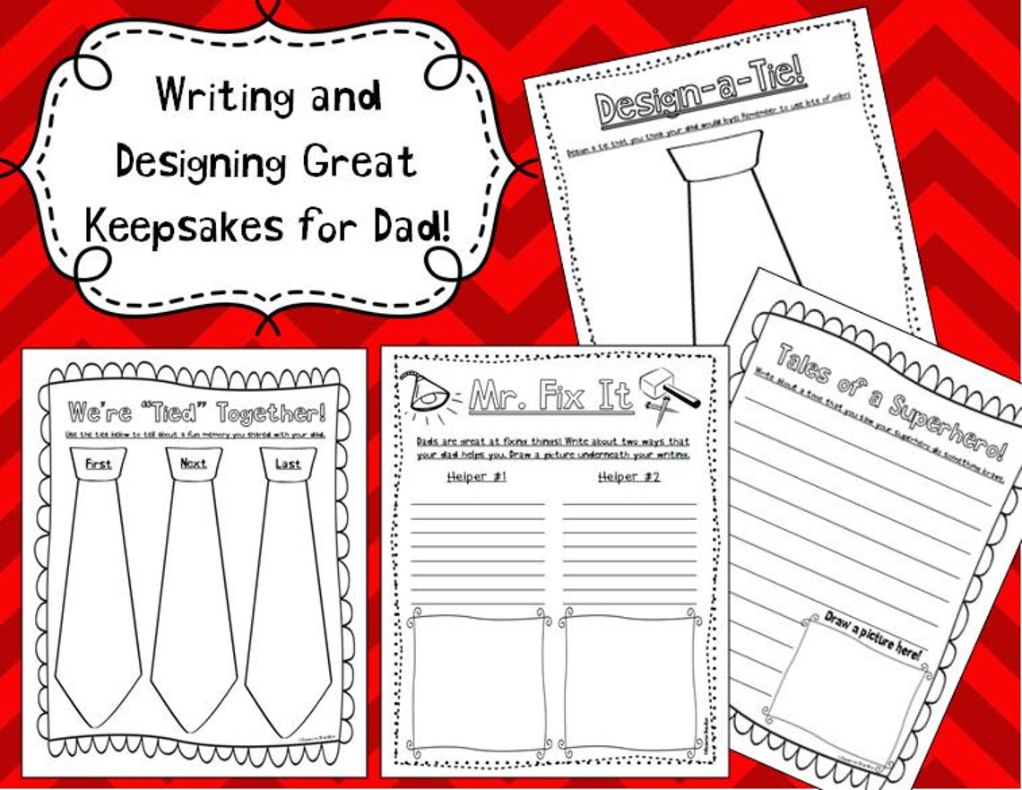 Father's Day Pack (literacy, Writing, Activities, Gift Ideas) - Etsy