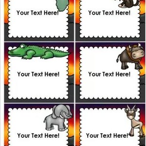 Jungle Safari Theme Classroom Labels Decorations Editable INSTANT ...