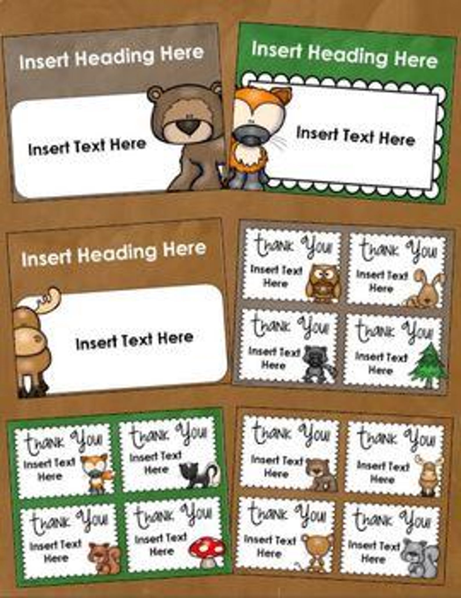 Back to School Open House Meet the Teacher Woodland Animals Powerpoint ...