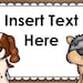 Welcome to Our Classroom Door Sign Display Dog Theme Editable INSTANT ...