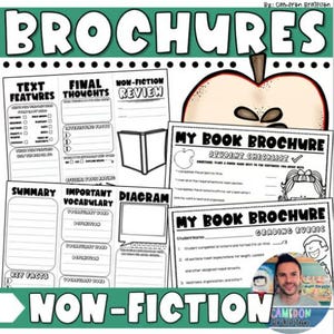 Non Fiction Reading Book Review Brochure Project Trifold - Etsy