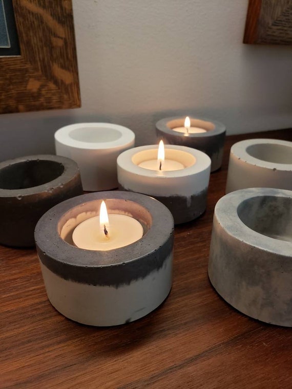 Concrete Tea Light Bowl Minimalist/classic/table Décor/incense - Etsy